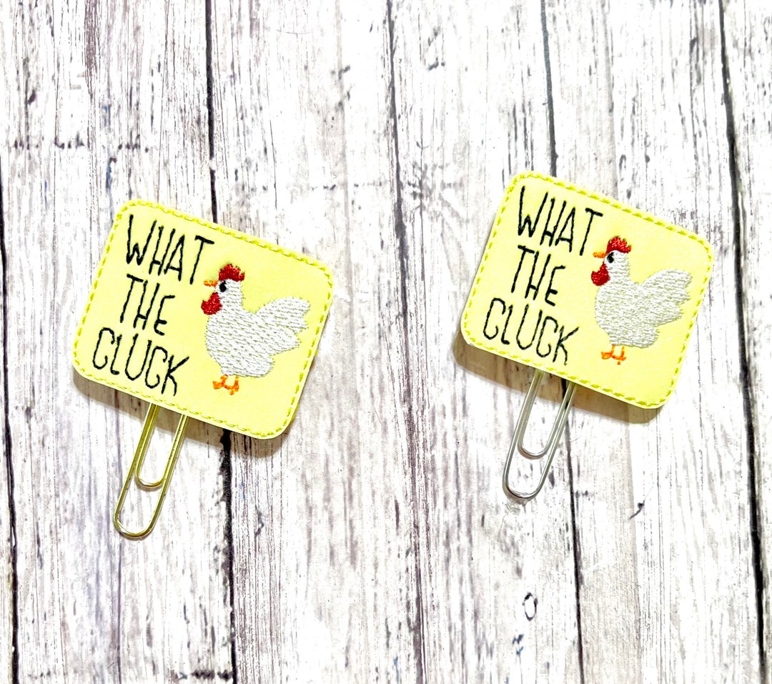 Chicken Bookmark, What the Cluck Planner Clip, Funny Chicken Bookmarks ...