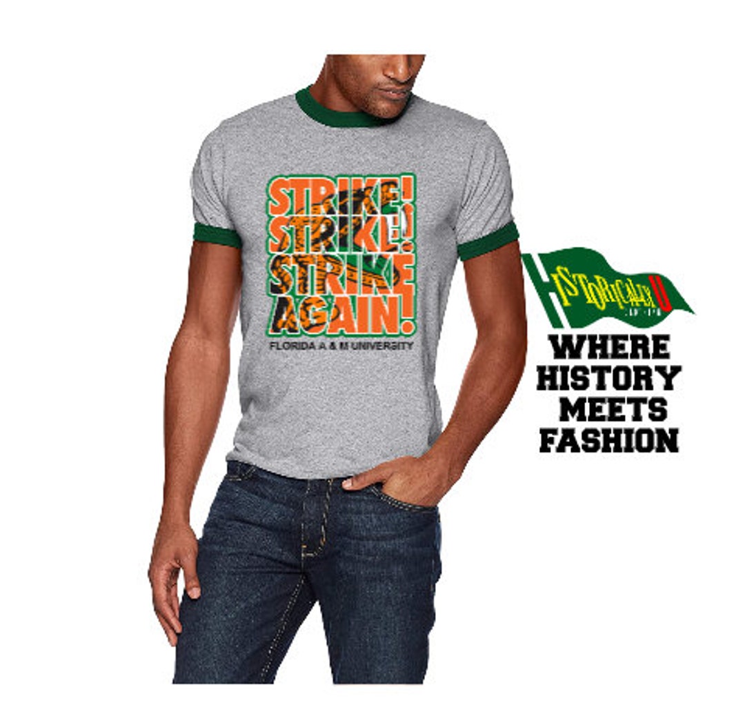 FAMU Strike Strike Strike Again Ringer Tee for More Officially - Etsy