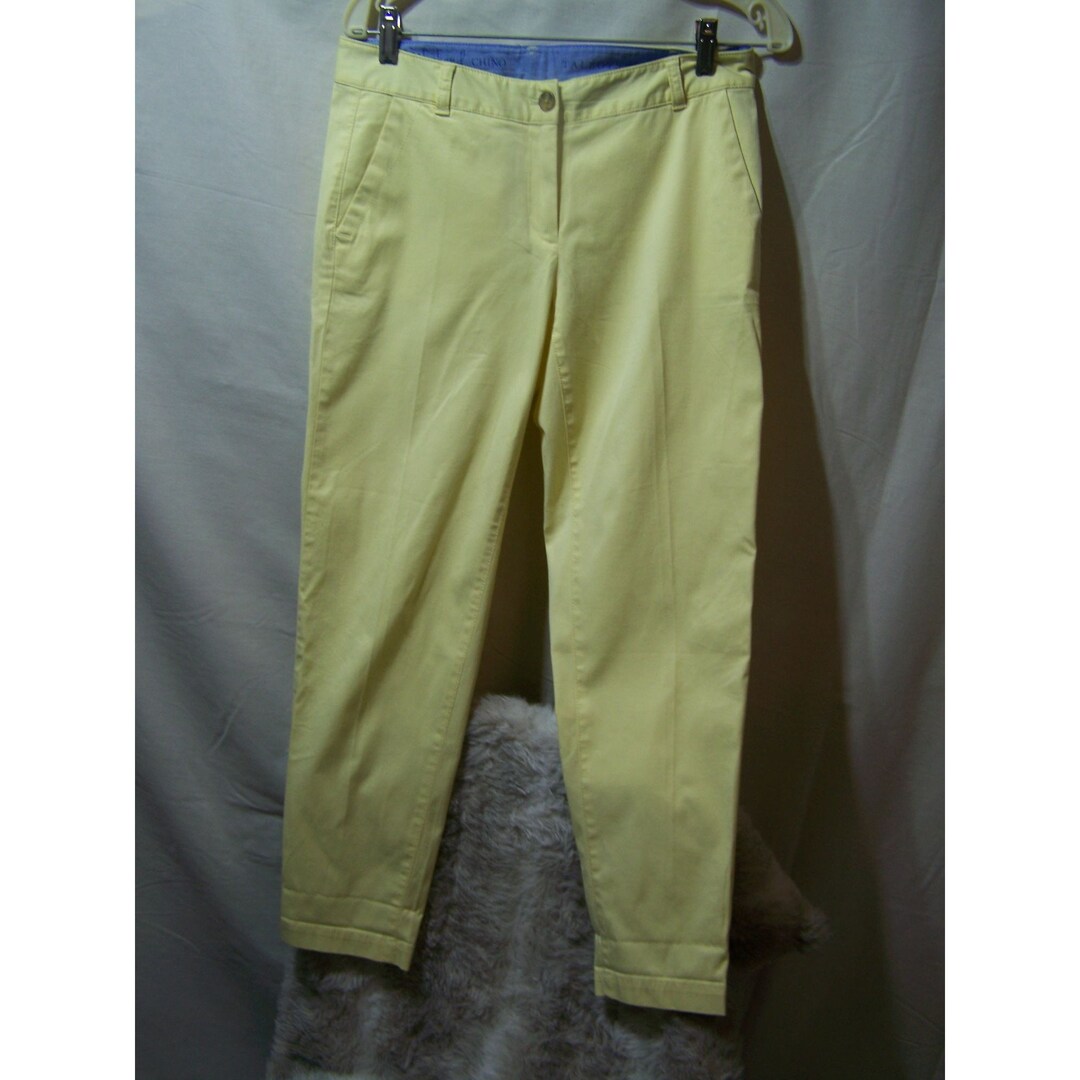 Vintage Lauren Ralph Lauren Pants Capris Cropped High Waist 10 Yellow ...