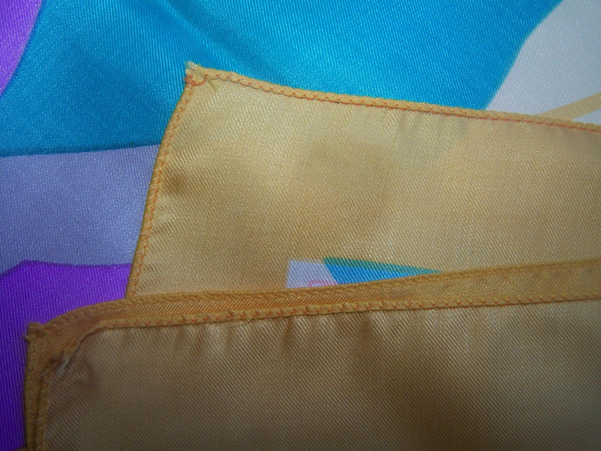 Vintage Sunkyung Sa Scarf Multi Abstract Square - Etsy