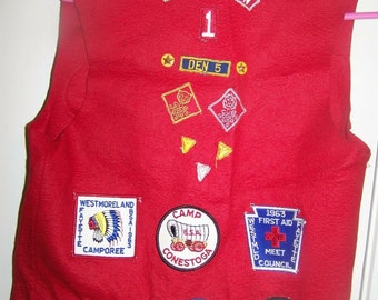 Cub Scout Brag Vest | Etsy