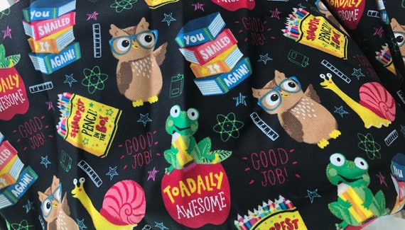 Teacher Theme Face Mask | Etsy