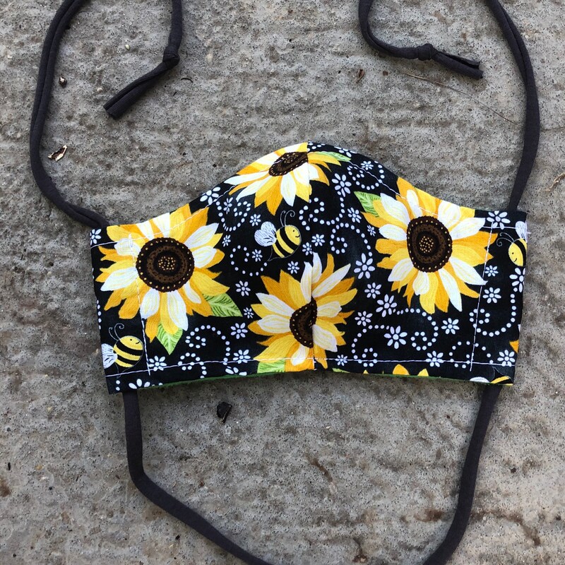 Sunflower Face Mask - Etsy