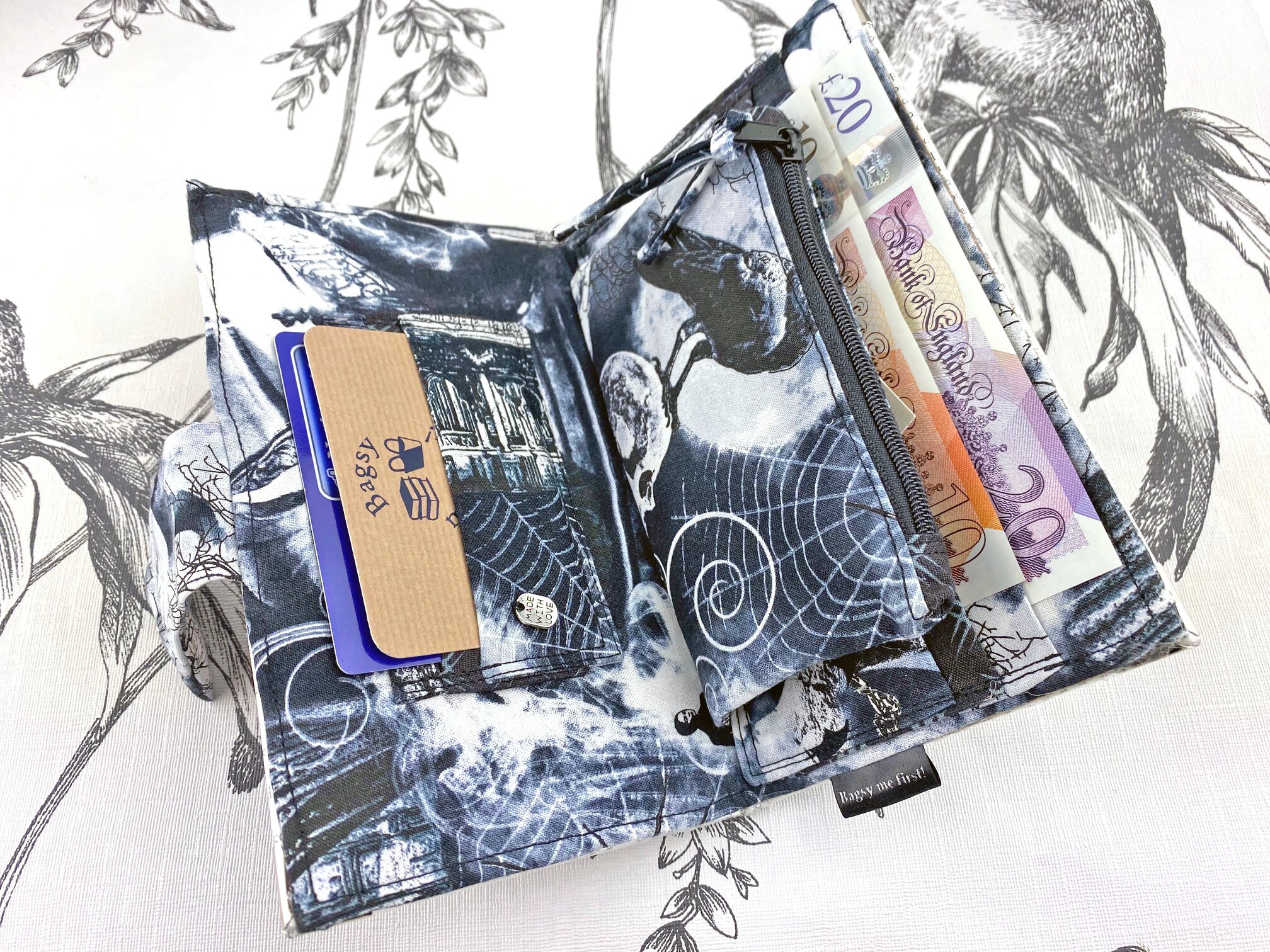 Edgar Allan Poe Wallet, Edgar Allen Poe Coin Wallet, I Love Poe, Gothic ...