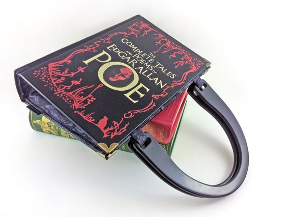 Edgar Allan Poe Handbag Poetry Book Purse Raven handbag | Etsy
