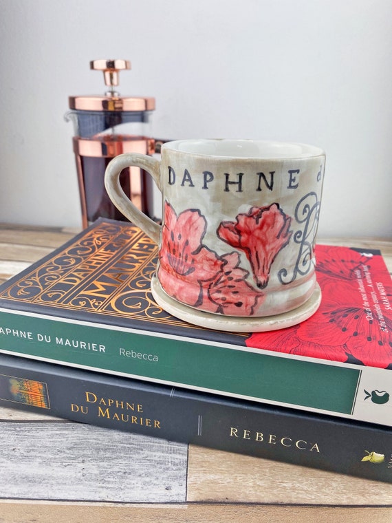 Rebecca espresso mug Rebecca coaster Hand painted espresso | Etsy