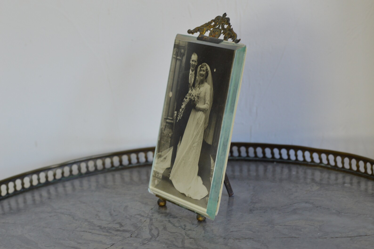 French Photo Frame1/glass Picture Frame/ormolu Frame/ Beveled Glass ...