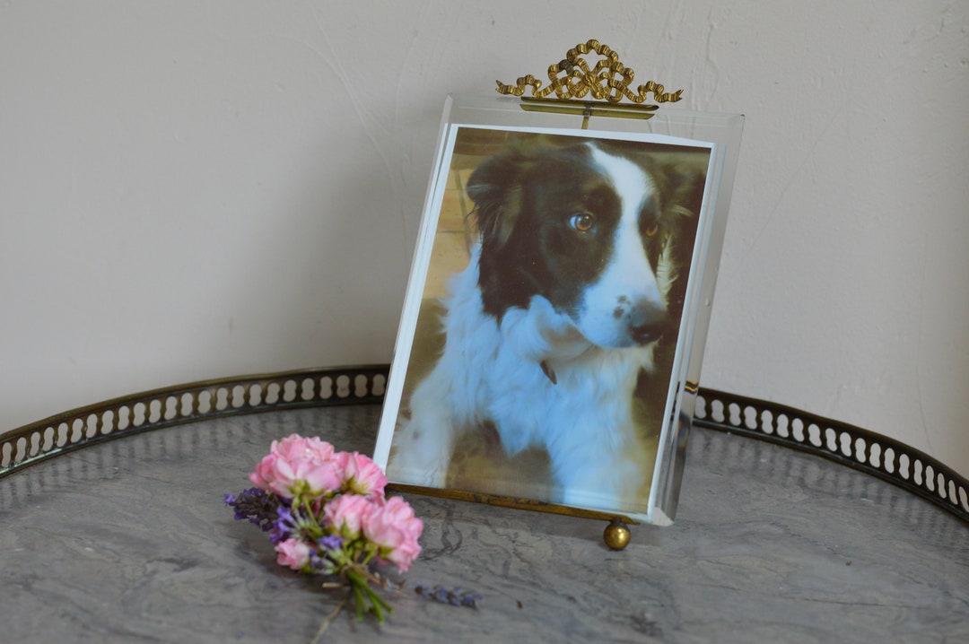 Large French Photo Frame/glass Picture Frame/ormolu Frame/ Beveled ...