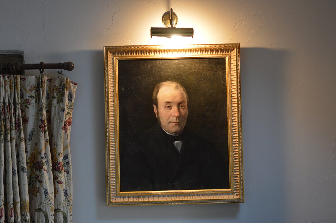 Original Oil on Canvas by Jean Pierre Victor Mazier 1877/antique French Oil on Canvas/antique ...