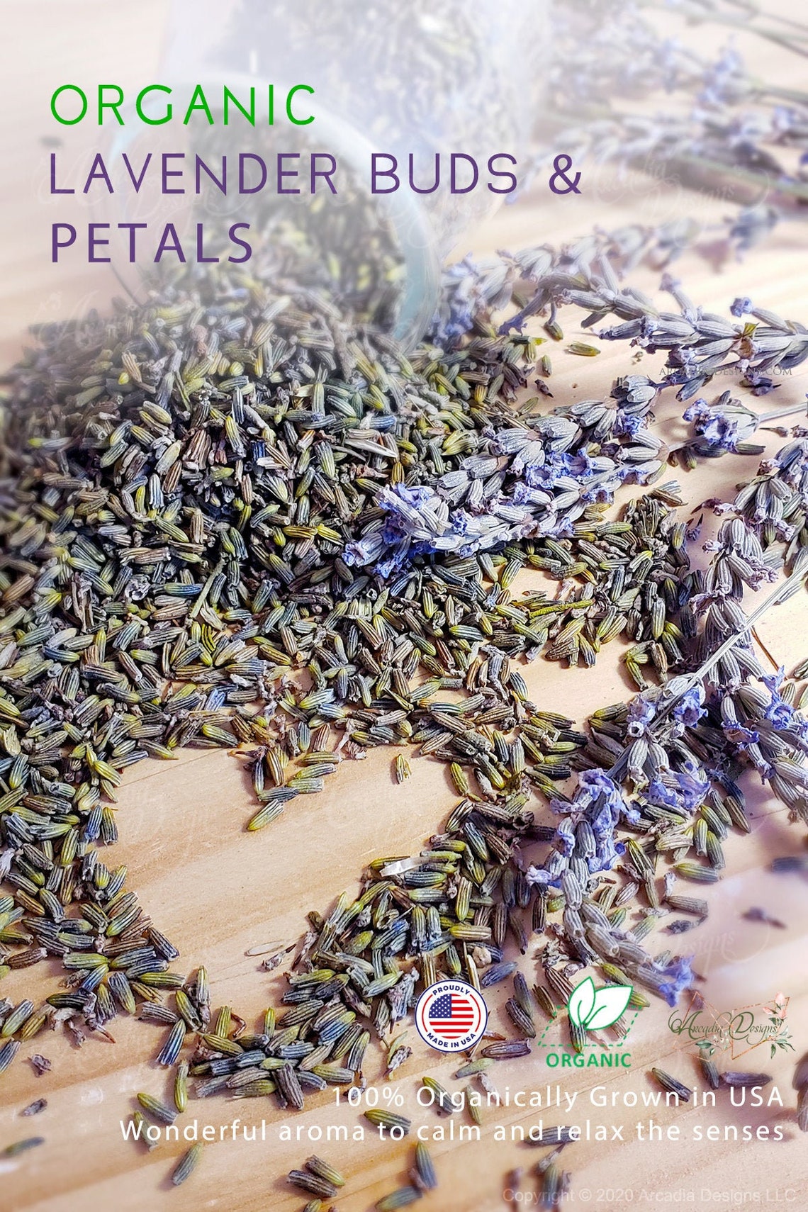 Organic Lavender Buds | Natural Dried Loose Lavender Flower Petals for ...