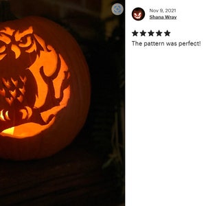 Owl in the Woods Printable Halloween Pumpkin Carving Pattern Stencil | Instant Download PDF DIY ...