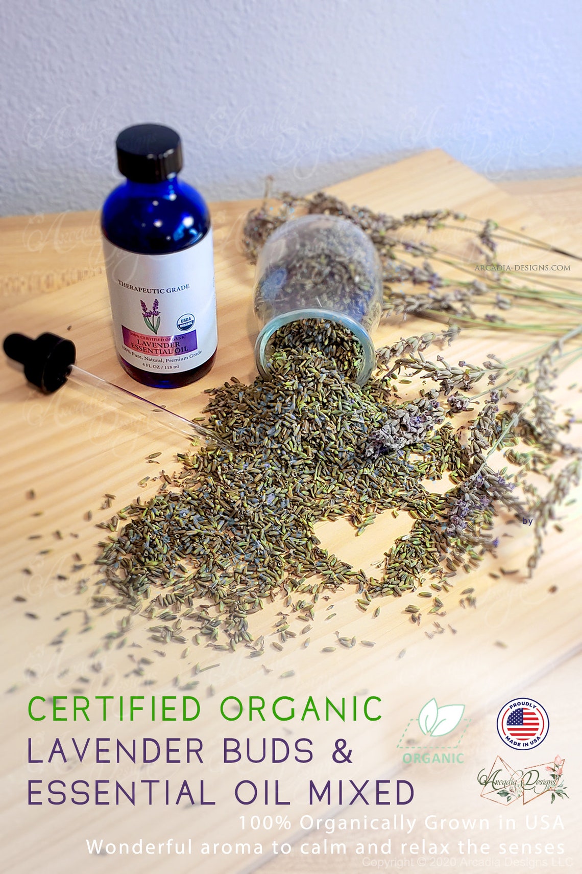 Organic Lavender Buds | Natural Dried Loose Lavender Flower Petals for ...