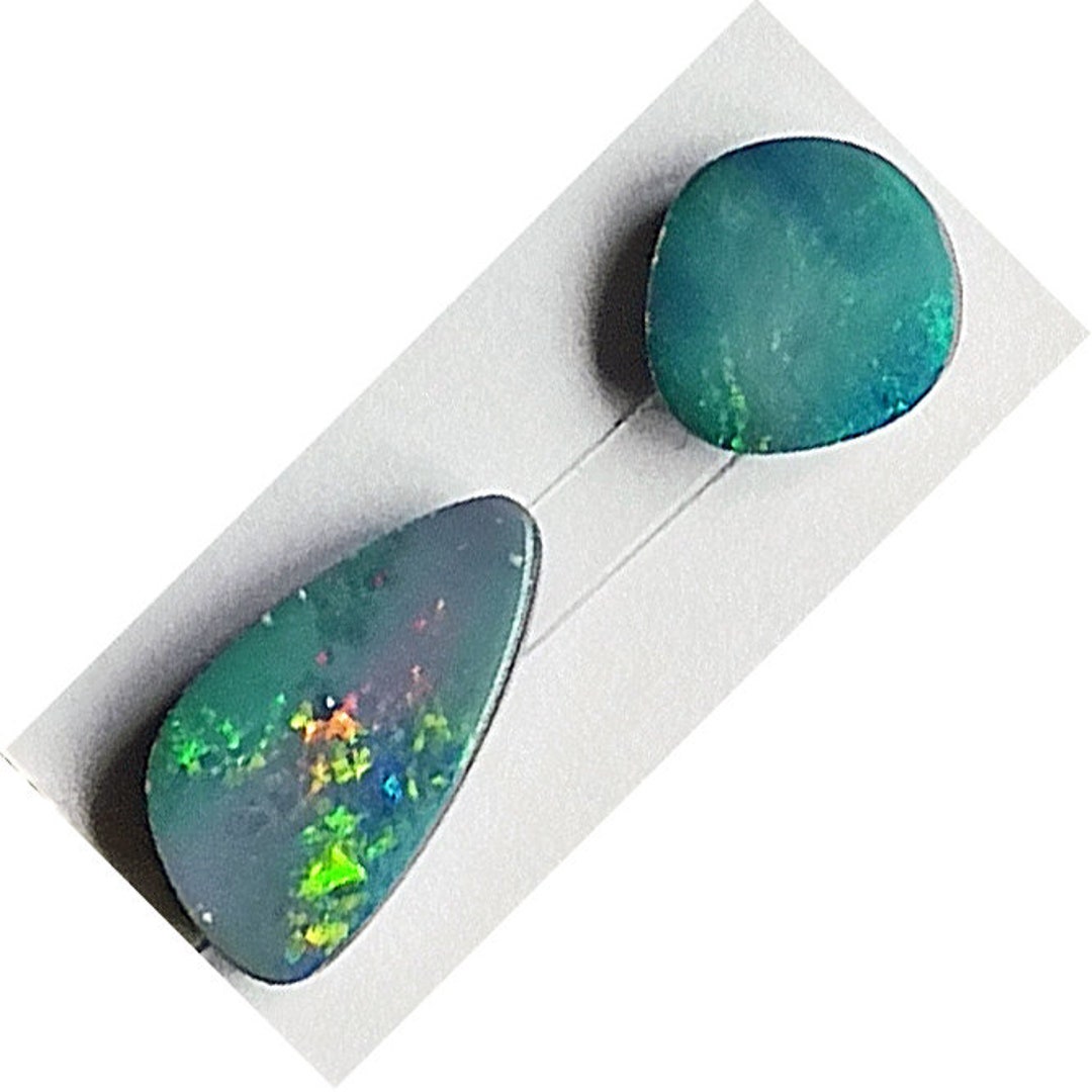 Two Nicely Coloured Freeform Shape Doublet Opals - Etsy