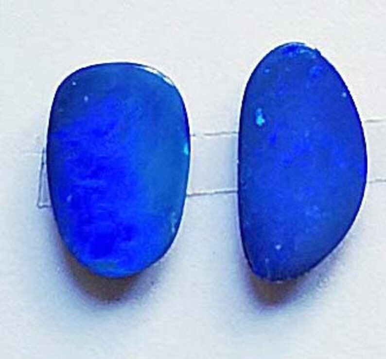 Two Nicely Coloured Freeform Shape Doublet Opals - Etsy