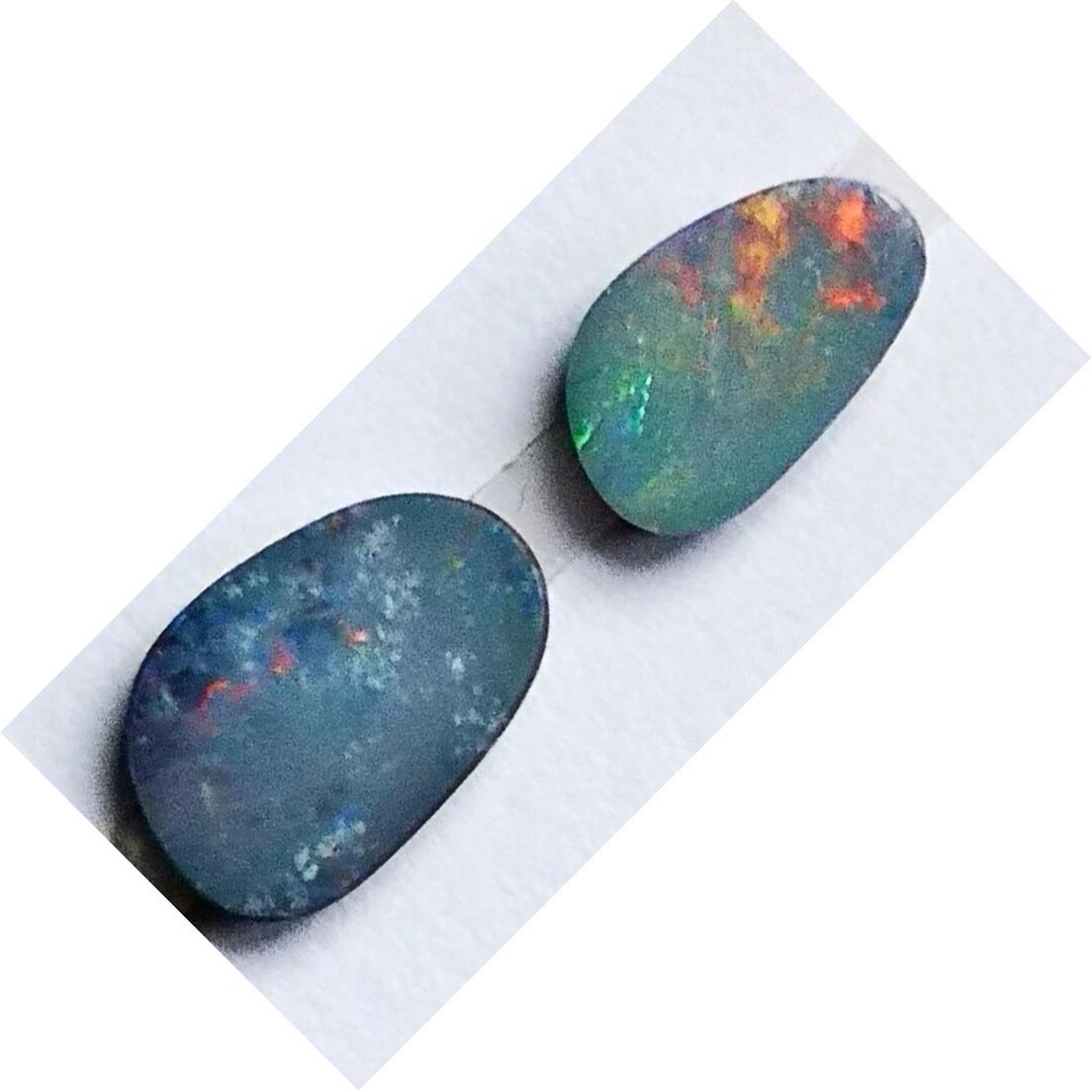 Two Nicely Coloured Freeform Shape Doublet Opals - Etsy