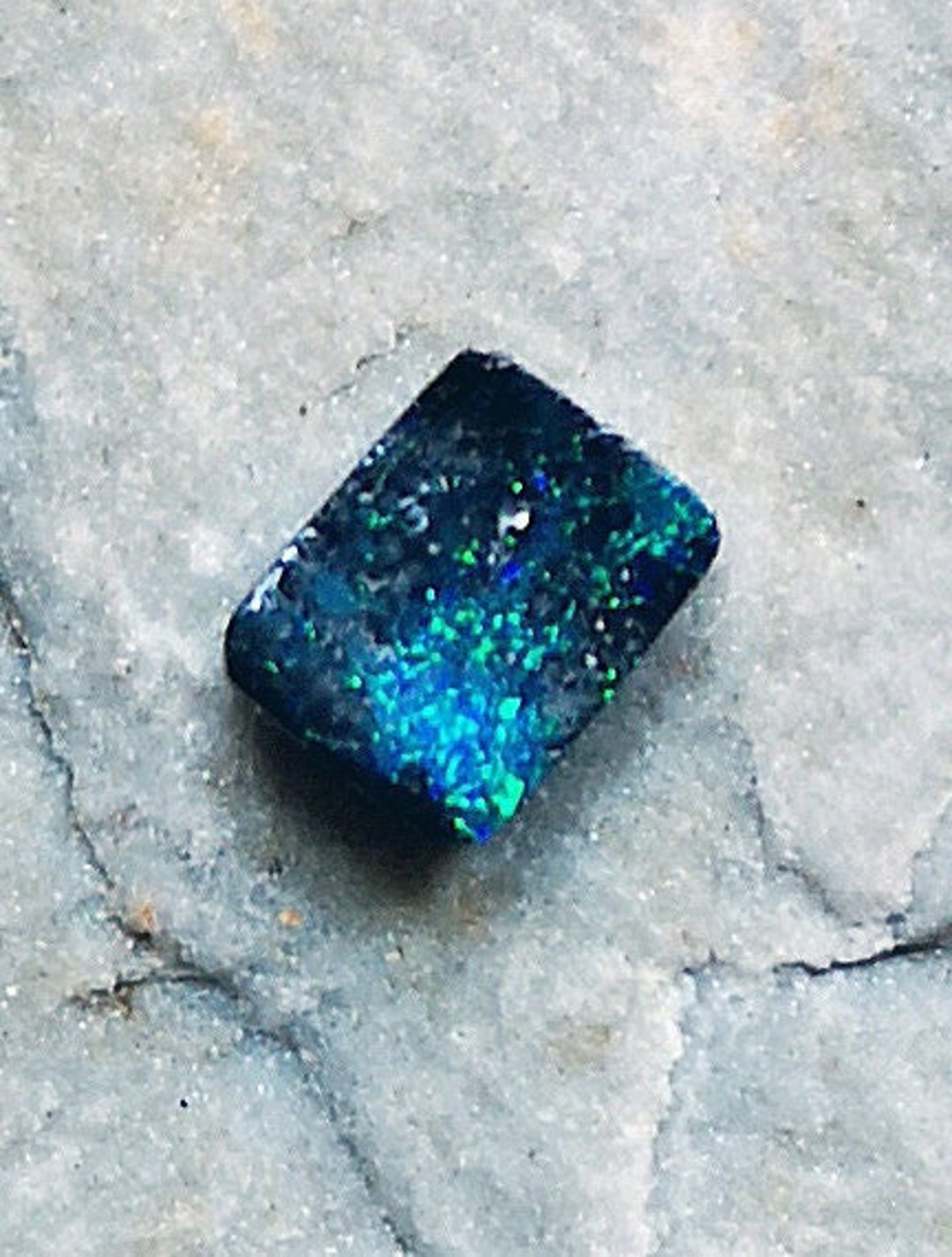 A Small but Nicely Coloured Oblong Shape Boulder Opal From the Opal ...