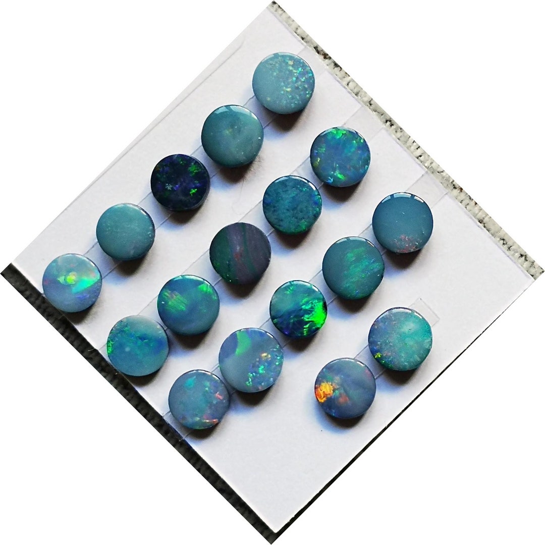 Good Colour Round Shape Doublet Opals From South Australia - Etsy