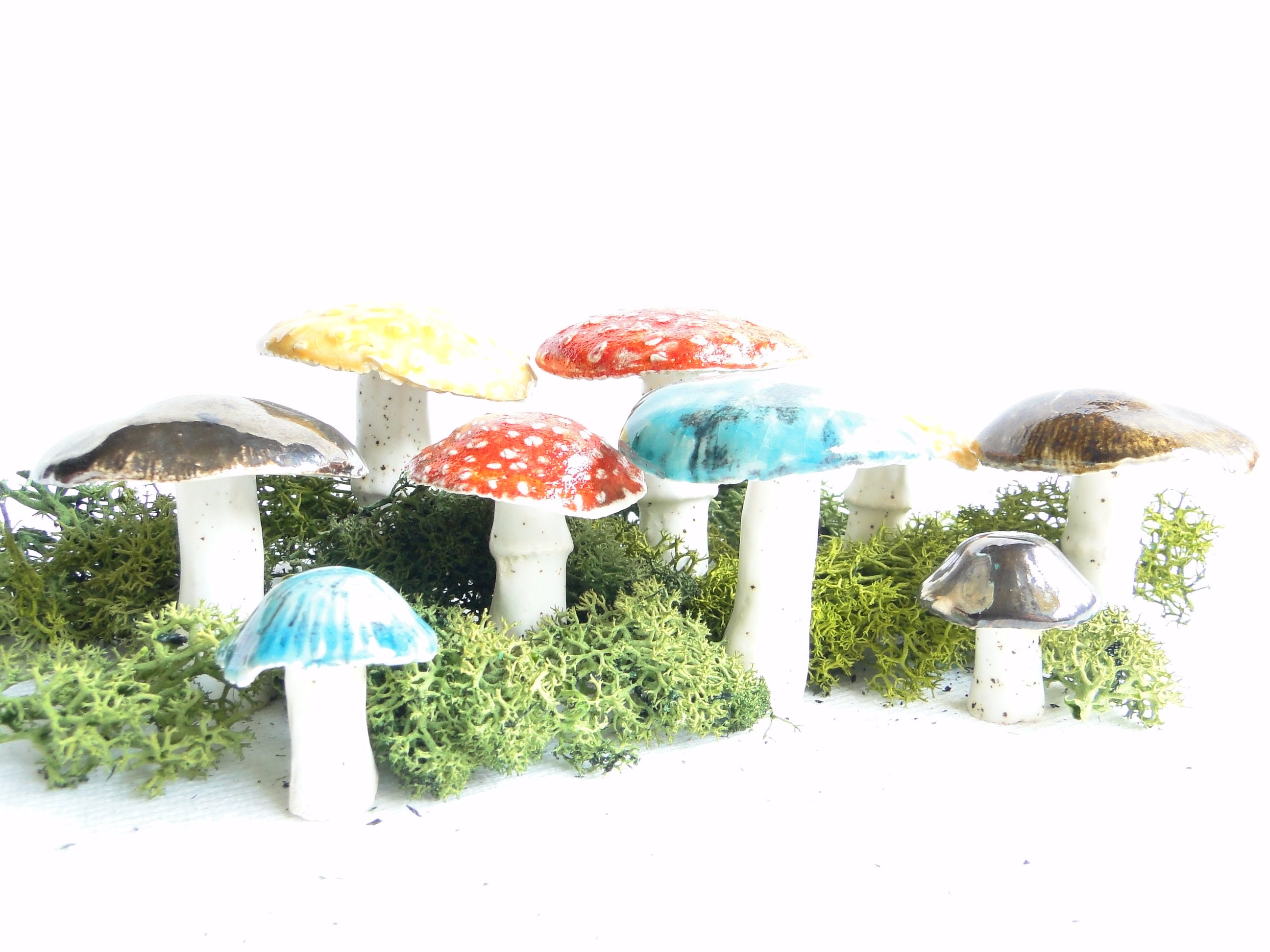 Toadstool Decoration Ceramic Toadstool Autumn Mushroom | Etsy UK