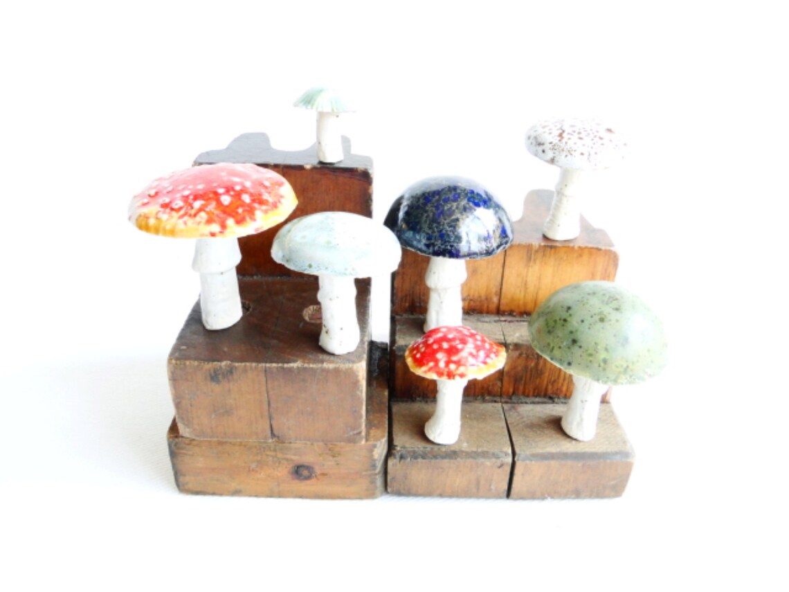 Toadstool Decoration Ceramic Toadstool Autumn Mushroom - Etsy