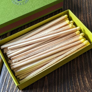 Set of 2 Boxes, the Long Green Matches, Decorative Box, Matchsticks ...