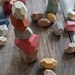 Set of Wooden Stacking Rocks 36 Pcswooden Rock Blockswooden - Etsy