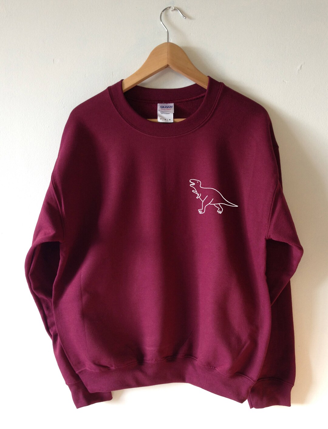 Dinosaur Pocket Sweatshirt Sweater Shirt Unisex High Quality WATER ...