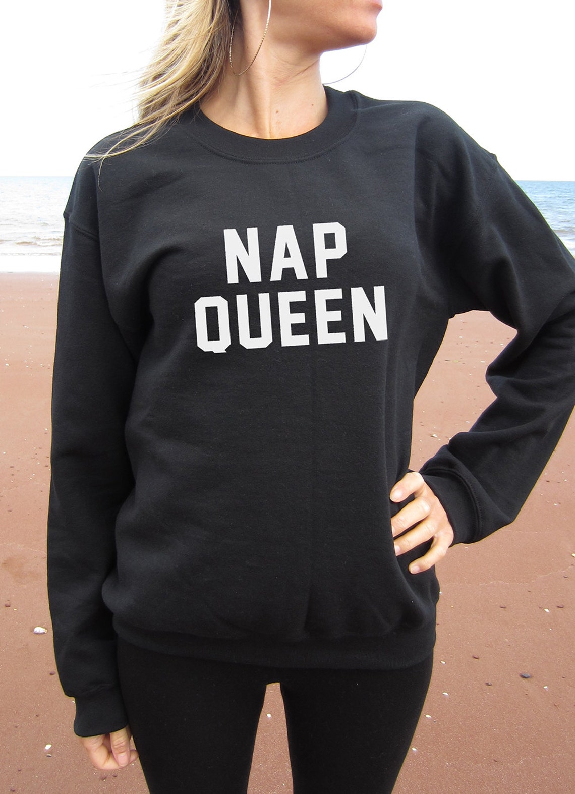 Nap Queen Sweater Sweatshirt Jumper High Quality WATER BASED PRINT ...