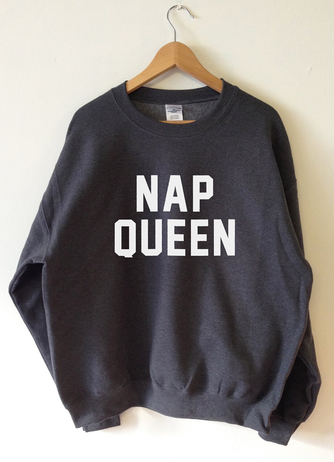 Nap Queen Sweater Sweatshirt Jumper High Quality WATER BASED PRINT ...