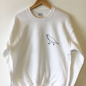 Dinosaur Pocket Sweatshirt Sweater Shirt Unisex High Quality WATER ...