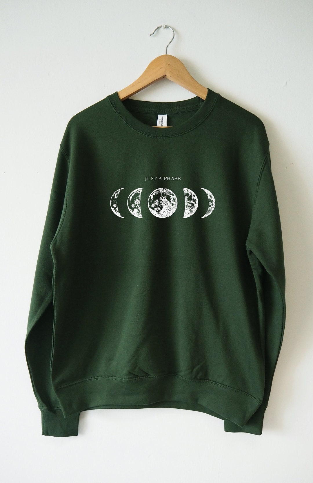 Moon Sweatshirt Just a Phase Moon Phases Sweatshirt Moon Sweater Unisex ...