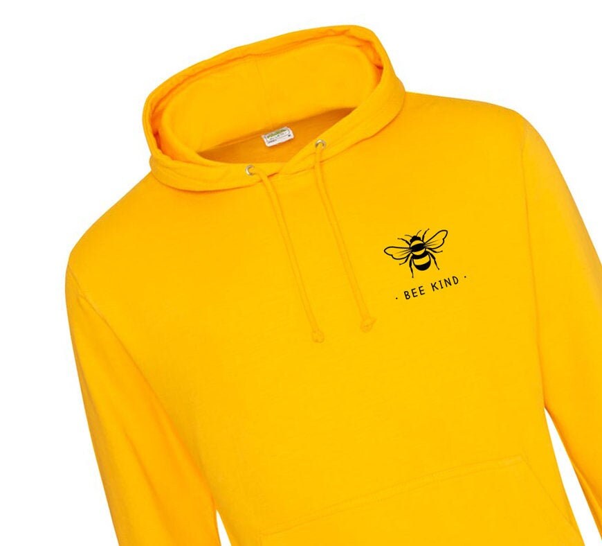 BEE KIND Hoodie Hooded Sweater Sweatshirt Save the Bees Water - Etsy UK
