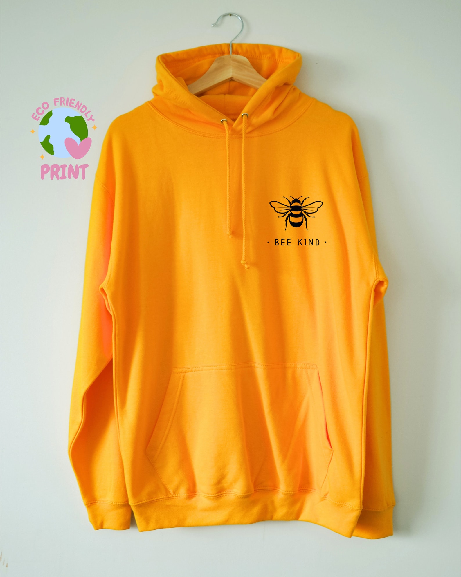 BEE KIND Hoodie Hooded Sweater Sweatshirt, Save the Bees Hoodie, Eco ...