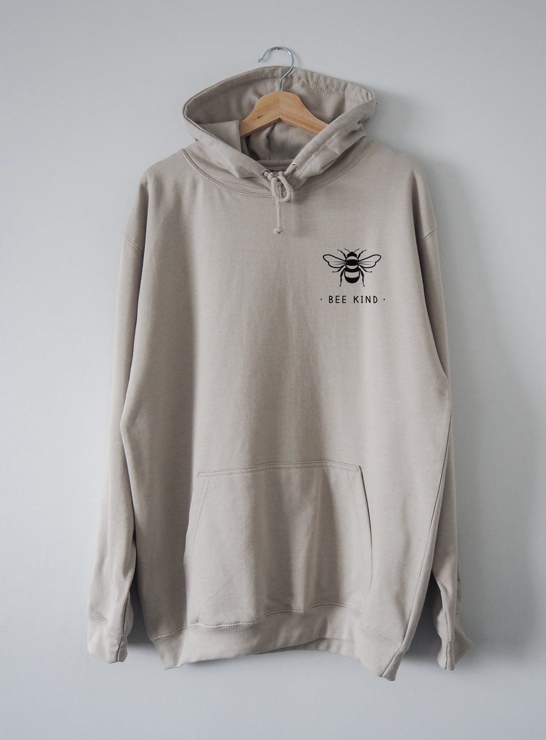 BEE KIND Hoodie Hooded Sweater Sweatshirt, Save the Bees Hoodie, Eco ...