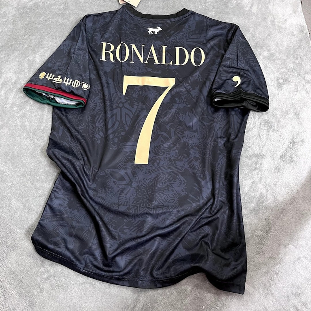 Ronaldo GOAT Portugal Jersey for Fans 23-24 Portugal Special Edition ...