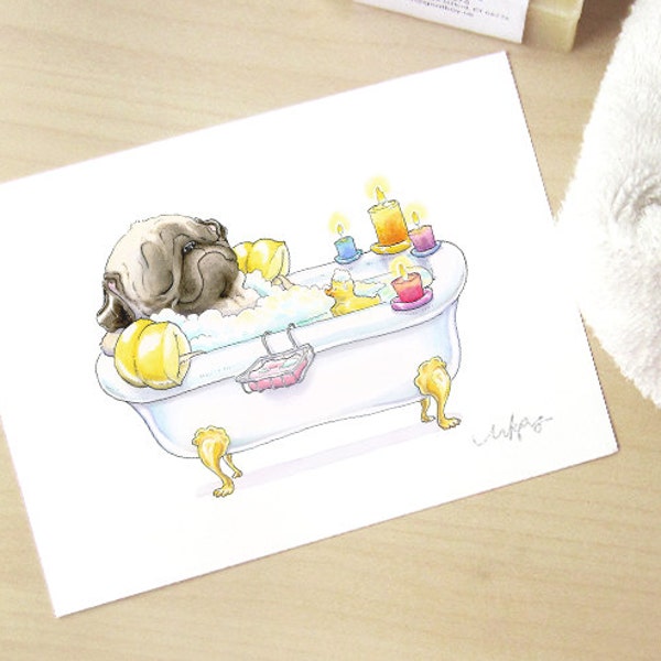 Pug Art - Etsy