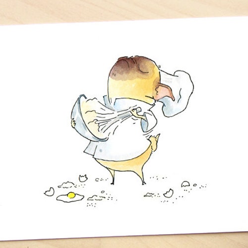 Chef Pug Art Print Cute Pug Kitchen Decor Pug Chef Decor - Etsy