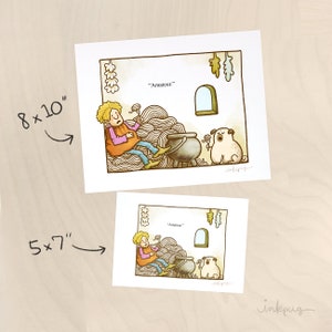 Strega (pugga) Nona - Funny Pug Art, Literary Pug Print for Pug Kitchen ...