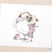 Wedding Kiss Pug Art Print Pug Wedding Gift Wedding Decor - Etsy