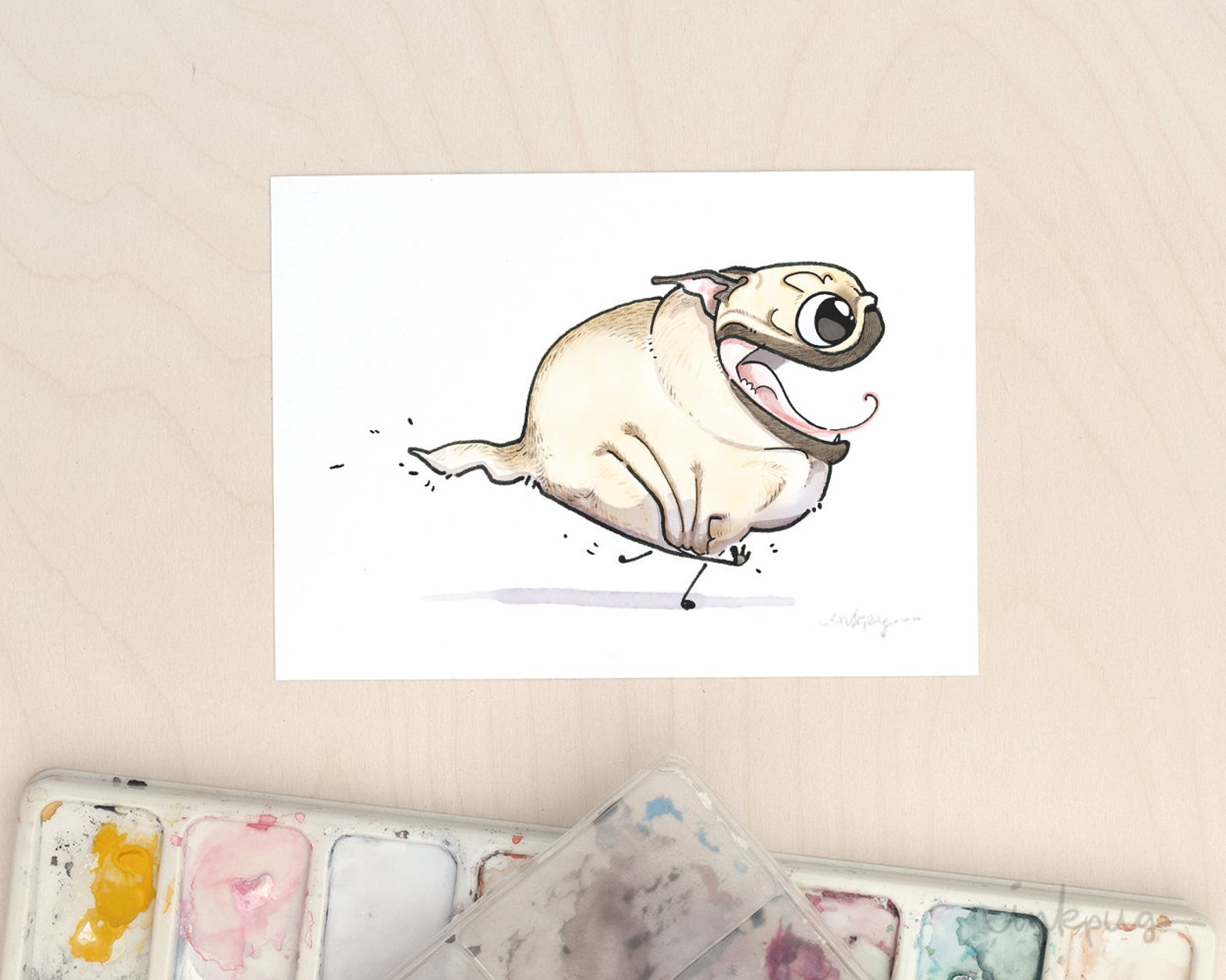 Zoomies Pug Art Print Cute Pug Art Zoomie Pug Print Funny - Etsy Canada