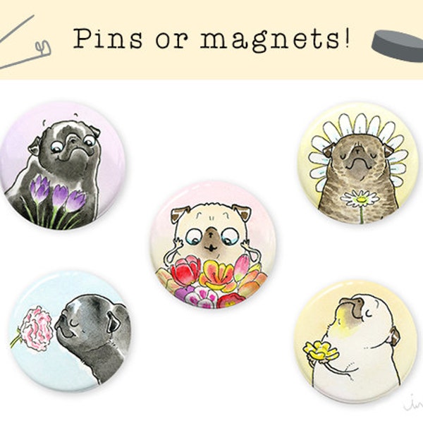 Pug Magnet - Etsy