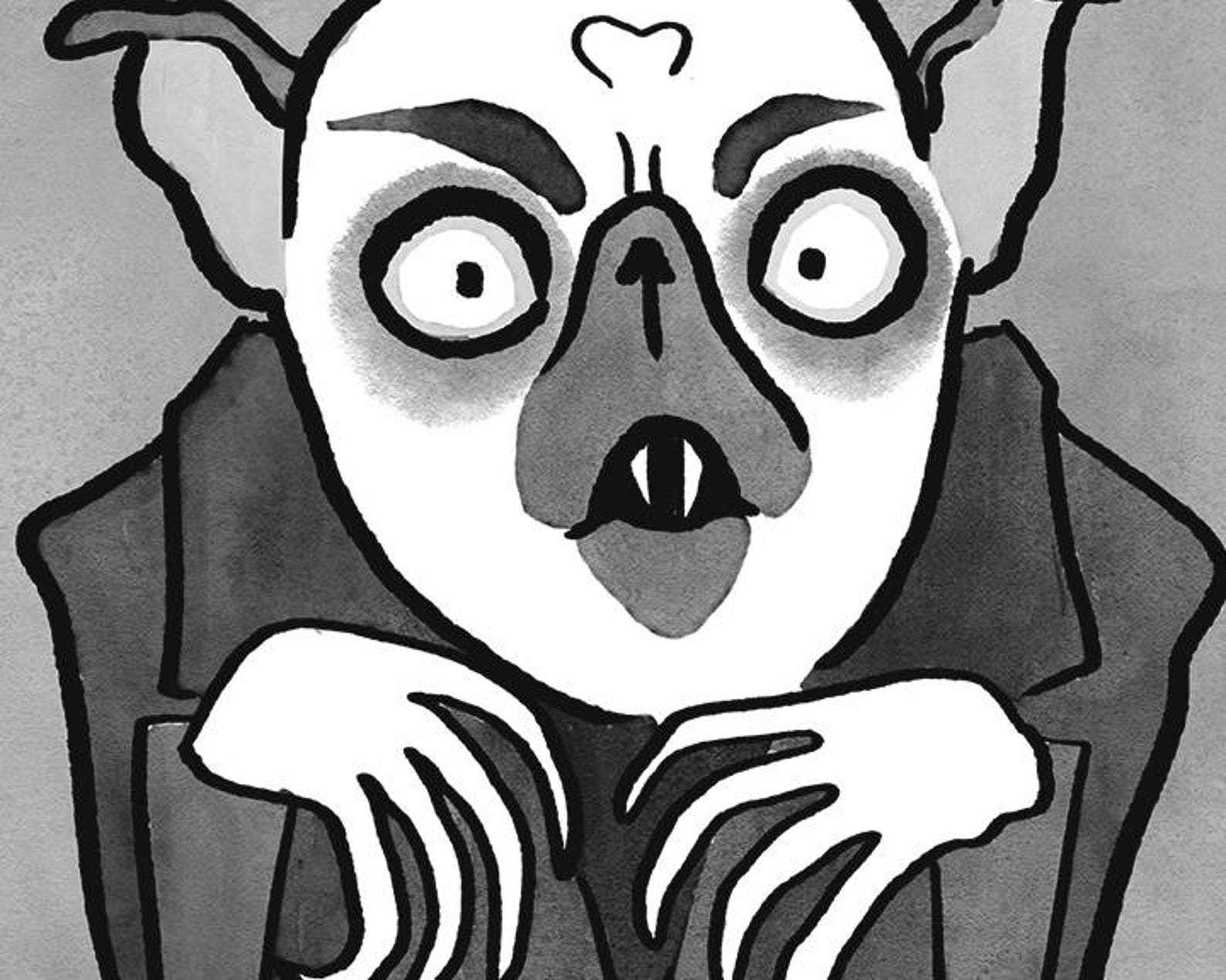 Creature Feature Halloween Pug Prints Classic Monster Movie - Etsy