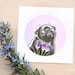 Bath Pugs: Blow Dry - Cute Pug Art Print for Bathroom Decor, Funny Pug ...