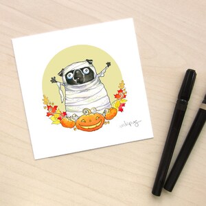 Halloween Pugs Prints - Pug Halloween Decorations, Halloween Wall Art ...