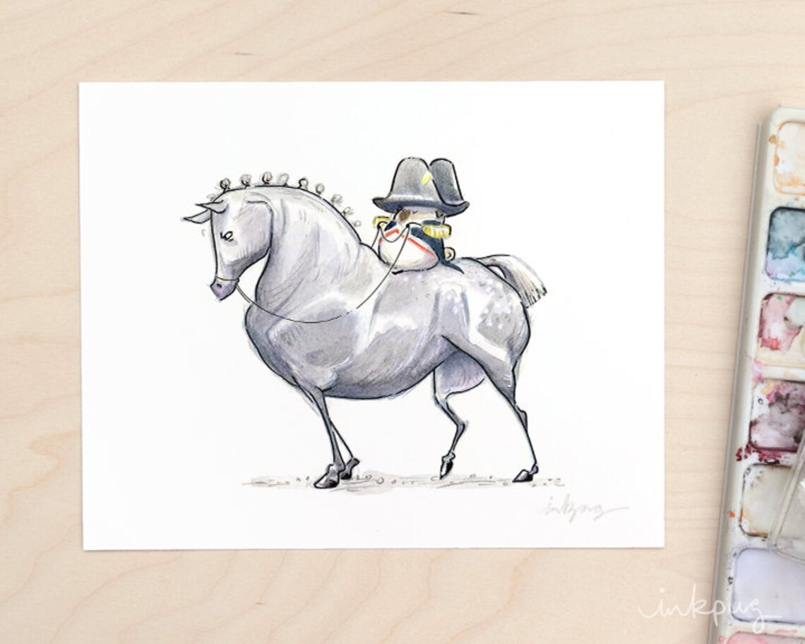 Pugpoleon Napoleon Pug Emperor of the World Funny Pug | Etsy