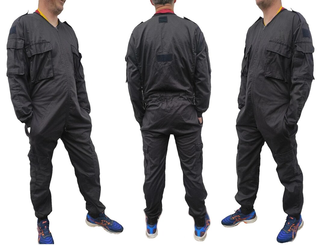 Authentic British Riot Squad Met Police Black Overalls Coveralls ...