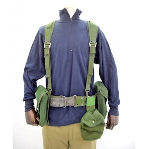 Vintage 1990s Swedish Army Load Carrying Set Belt Pouches Straps ...