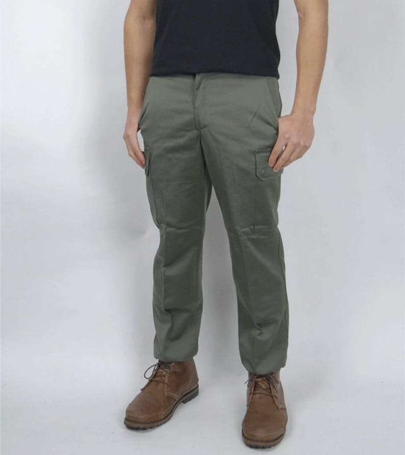 New Vintage 1980s Unissued French Army Khaki Trousers Pants Military ...