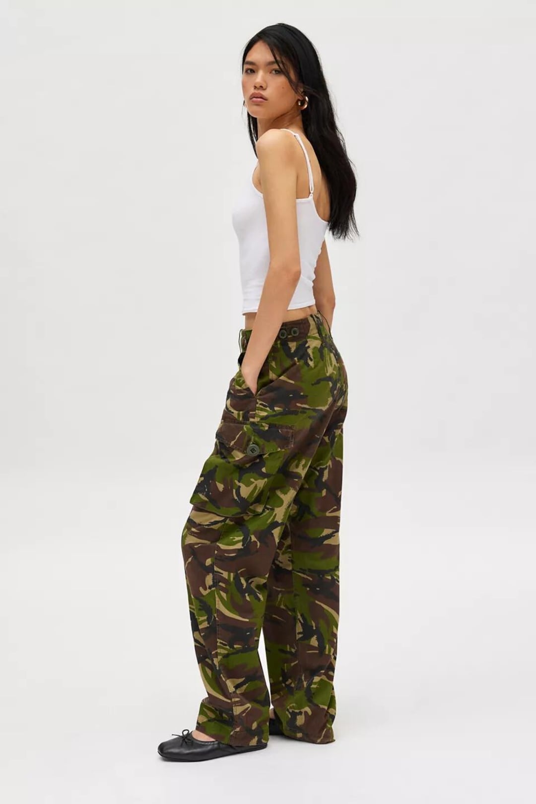 Vintage Women's British Army Soldier 95 Camo Trousers Pants Military ...
