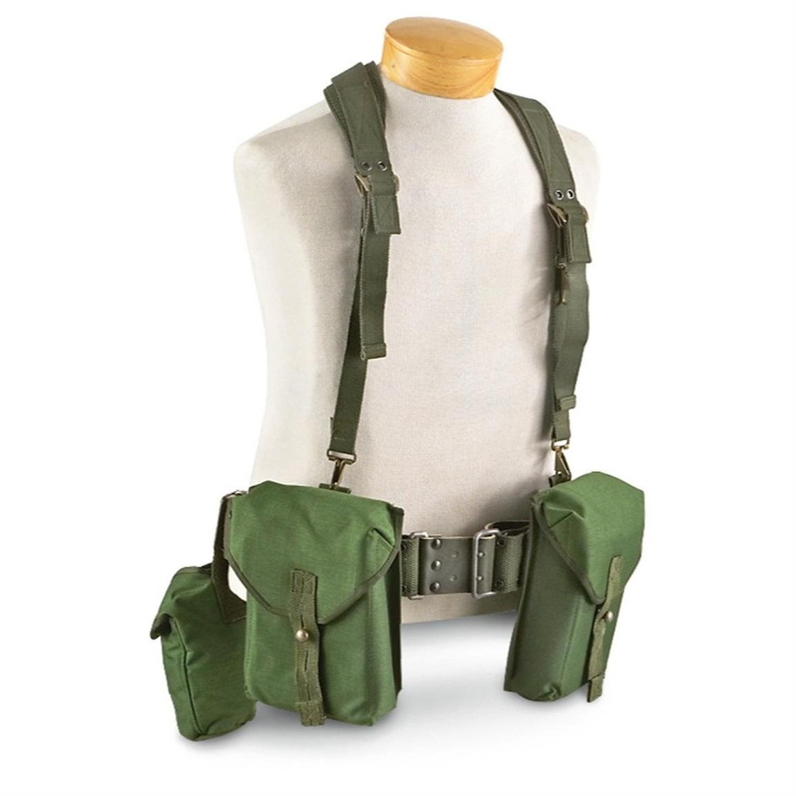 Vintage 1990s Swedish Army Load Carrying Set Belt Pouches Straps ...