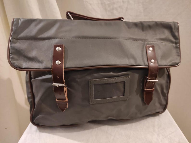 Vintage East German Officer's Kit Bag Waterproof Satchel Carrier Soviet ...